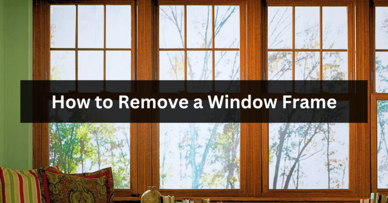 How to Remove a Window Frame - Builders Service Company